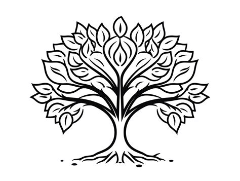 Tree Coloring Page For Download Coloring Page