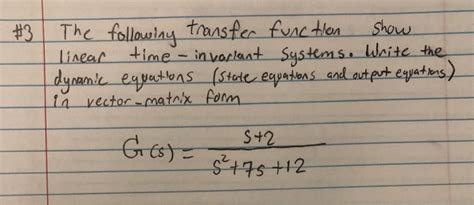 solved 31 the following transfer function show linear time