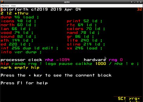 Github Narke Colorforth Native Bit Colorforth For Pcs Bochs And Qemu
