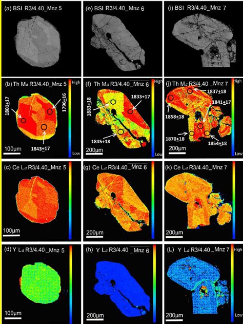 Chemical Mapping Of Three Monazite Grains From The R344 Download Scientific Diagram