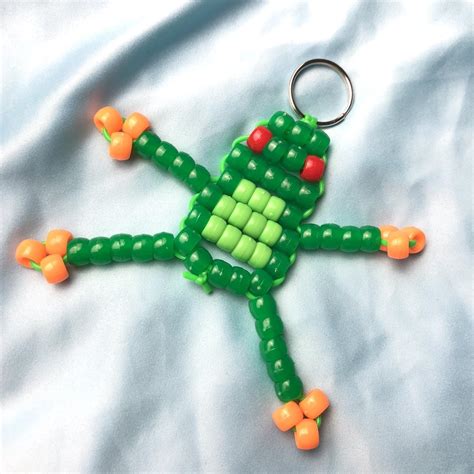 Green Frog Kandi Bead Keychain 🐸 450 Shipping Depop