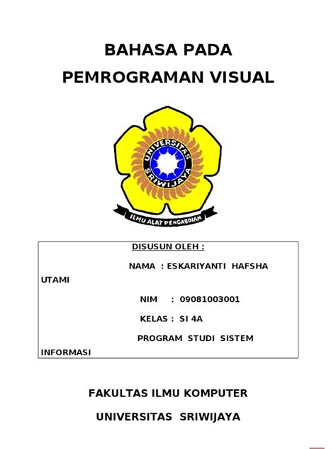 Bahasa Pada Pemrograman Visual Pdf