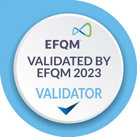 Validated By Efqm 2023 Validator Credly