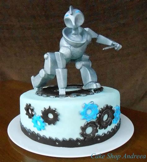 Robot Cake Decorated Cake By Lizzy Puscasu CakesDecor