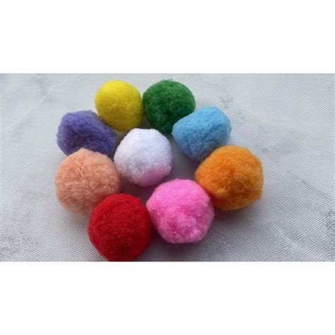 Jual Lilomilo Pompom Jumbo 6cm Satuan Pom2 Besar 6 Cm Pom Pom Warna