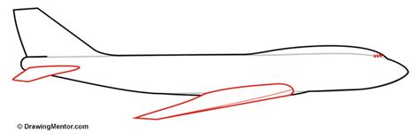 How To Draw Simple Airplane Step By Step Mazmono