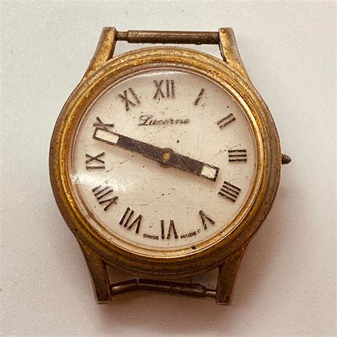 Small Lucerne Swiss Made Watch For Parts And Repair Not Working
