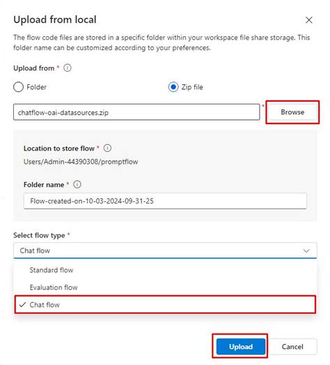 import and configure a flow modernize applications to be ai ready