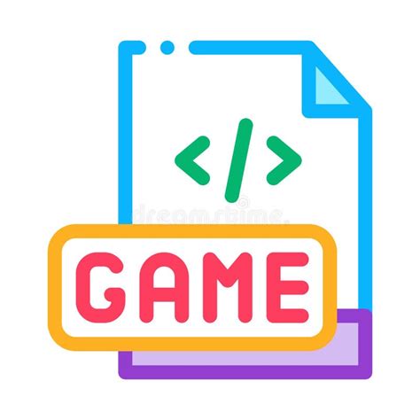 Game Development And Design Icon Vector Outline Illustration Stock Vector Illustration Of Game