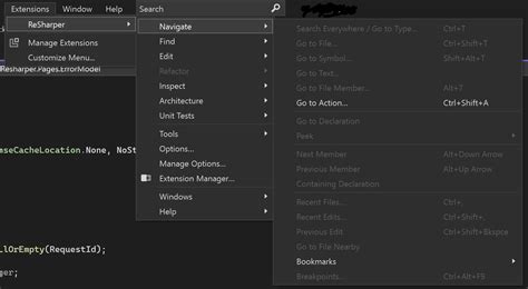 Resharped Menu Greyed Out In Visual Studio ReSharper Support JetBrains