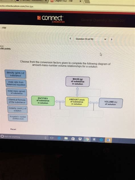 Solved Choose From The Conversion Factors Given To Complete