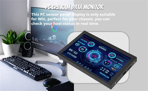 AIDA In IPS PC Sensor Panel Mini Screen TYPE C Computer Temp Monitor For CPU GPU RAM Data