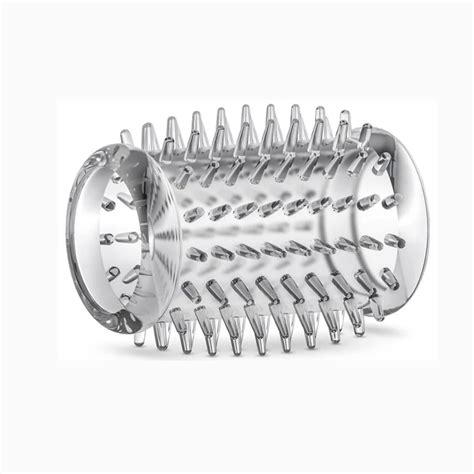 6 Piece Clear Stretchy Cock Ring Set With Girth Enhancer