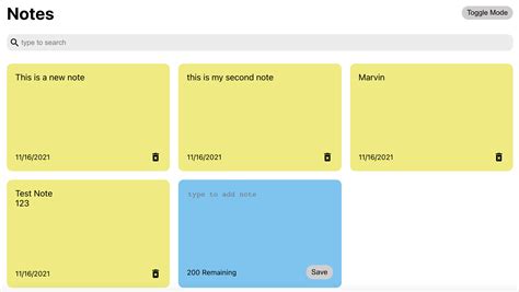 Github Marvintvreact Notes Note Keeping Application Using Jsx