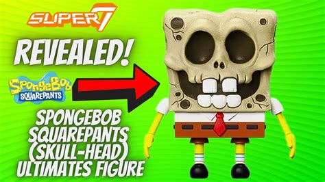 Spongebob Squarepants Skull Head Ultimates Figure Revealed By Super7 Youtube