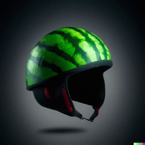 Watermelon Helmet Product Photography R Dalle2