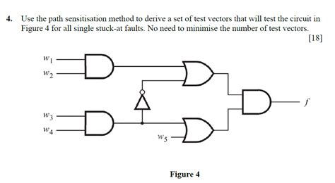 solved 4 use the path sensitisation method to derive a set