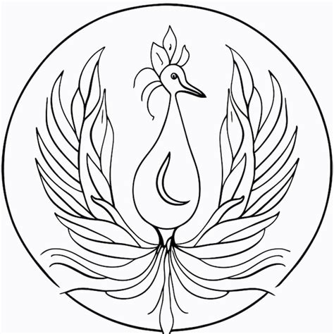 Peacock Vector Illustration Line Art Premium Ai Generated Vector