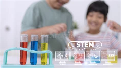 Stem Education Concept Stem Science Technology Engineering Math Sci