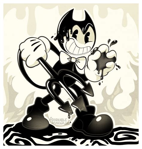 Bendy And The Ink Machine Speedpaint By Adorkablemarina On Deviantart