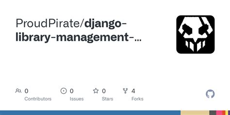 GitHub ProudPirate Django Library Management System Master