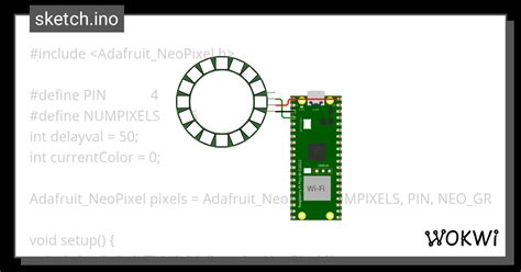 Basic Neopixel Wokwi Esp32 Stm32 Arduino Simulator