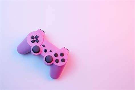 Premium Photo Pink Video Game Controller Joystick For Game Console