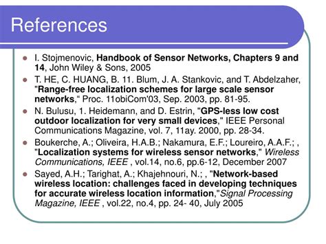 Ppt Localization Techniques In Wireless Sensor Networks Powerpoint