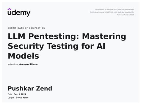 Pushkar Zend On Linkedin Ai Cybersecurity Pentesting Llmsecurity Learning