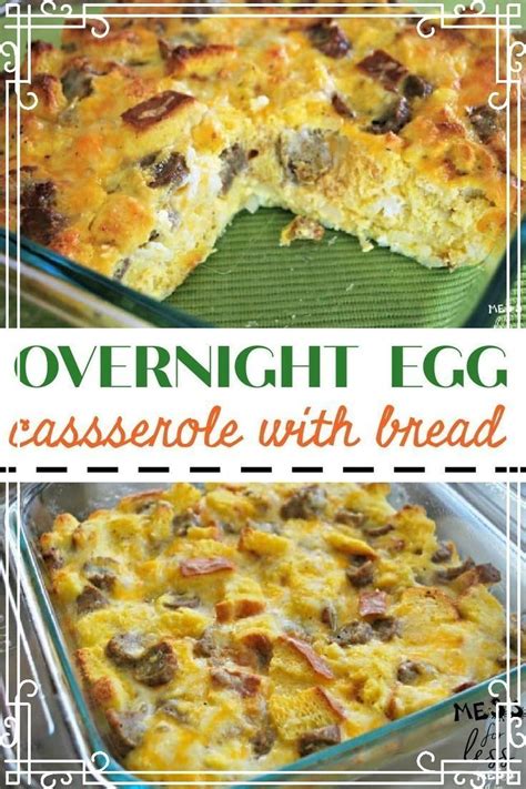 Overnight Egg Casserole With Bread Egg Casserole With Bread