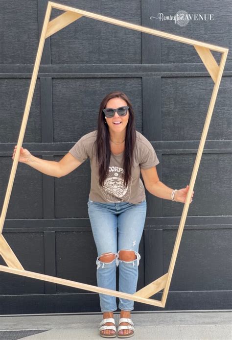 DIY Oversized Floating Frame Remington Avenue