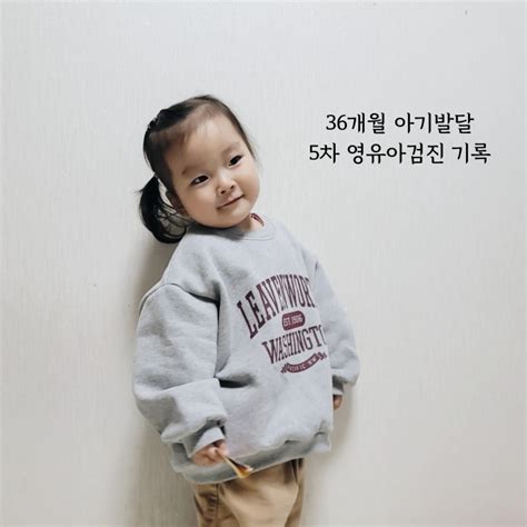 36개월 아기발달 5차 영유아검진 기록 네이버 블로그