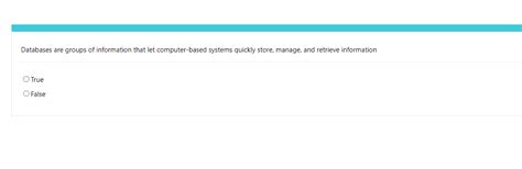 Solved Databases Are Groups Of Information That Let