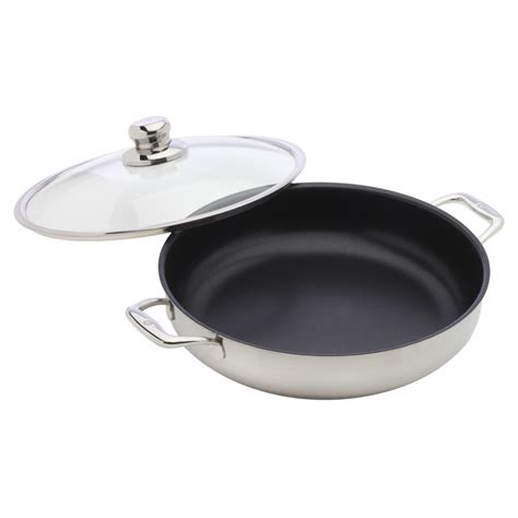 Сотейник с крышкой Swiss Diamond Nonstick Clad 32 см, 5 л, сталь ...
