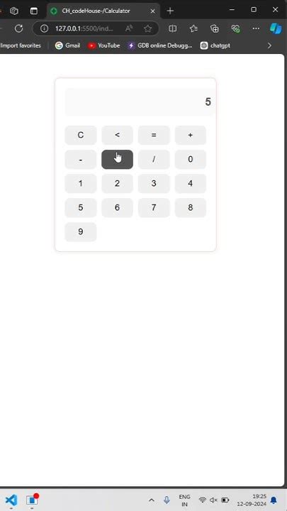 Create Calculator Using Html Css Javascript Youtube