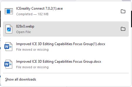 Desktop Application Open Exported File Or Open The Folder Where It Was Stored User