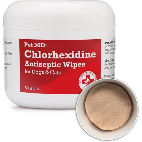 Pet Md Chlorhexidine Antiseptic Dog Cat Wipes At Stella Bowles Blog