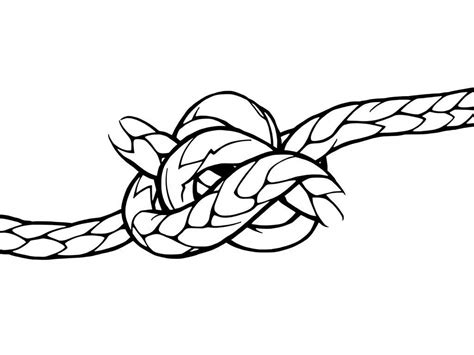 Rope Knot Coloring Page Sketch Coloring Page