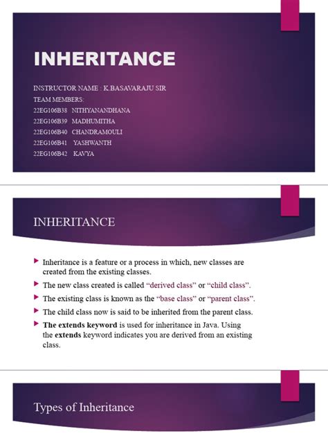Java Inheritance Ppt1 1 Pdf Inheritance Object Oriented