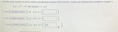Solved Find The Exact Location Of All The Relative And