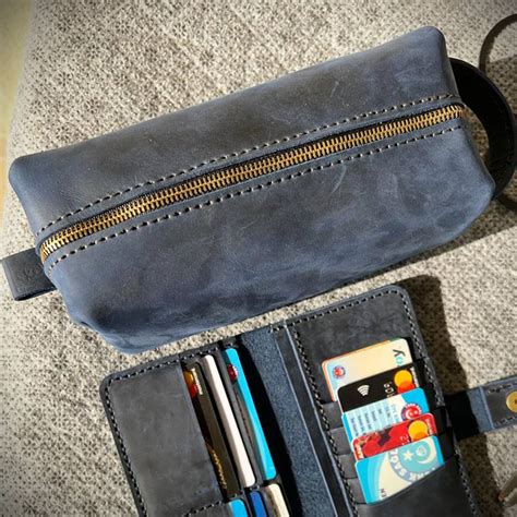 Leather Dopp Kit Pattern Blue Leather Dopp Kit Pdf Leather Toiletry