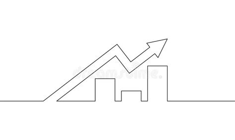 Increasing Bar Chart Rising Arrow Stock Illustrations 684 Increasing