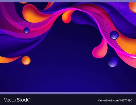 Gradient Dynamic Wavy Background Design Royalty Free Vector