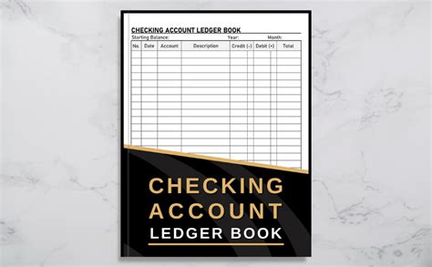 Checking Account Ledger Book Simple Accounting Ledger For Checking Account Ledger Book Simple Accounting Ledger For