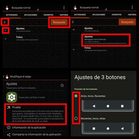 Cómo cambiar los tres botones de abajo en Motorola