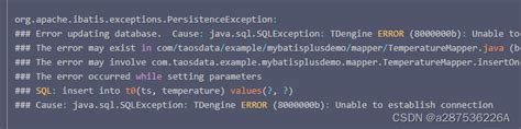 Tdengine Tdengine Error 8000000btdengine Error 8000000b Unable To