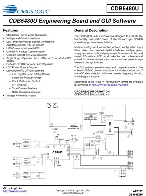 CIRRUS LOGIC CDB U MOTHERBOARD GENERAL DESCRIPTION MANUAL ManualsLib