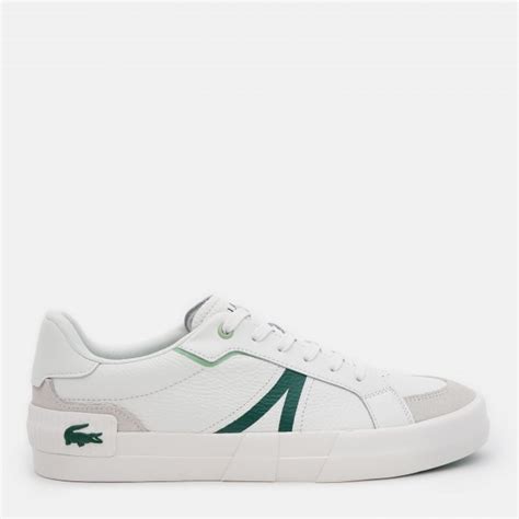 Мужские кеды низкие Lacoste L004 743CMA0057-082 43 (T9) 27.1 см WHT/GRN ...