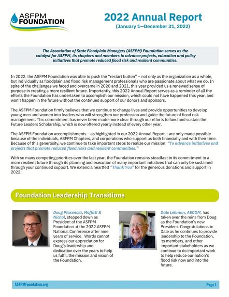 2022 Annual Report – ASFPM Foundation