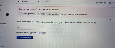 solved question 2001 ﻿pt ๖17⇄19score on last try 0 ﻿of 1